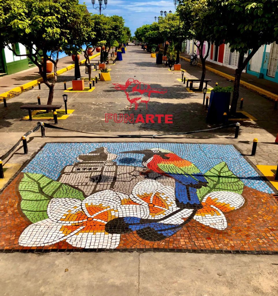 Arte y creatividad en la calle “La Calzada” en Granada - Nicaragua Diseña